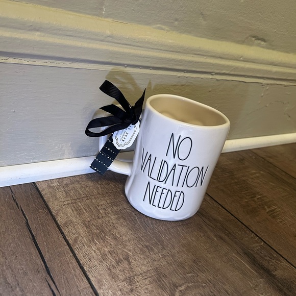 Rae Dunn | Kitchen | Rae Dunn No Validation Needed Mug With Ribbon Accent | Poshmark